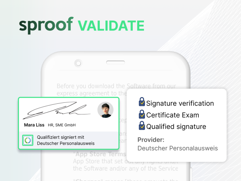 Digital Signature Software - sproof sign