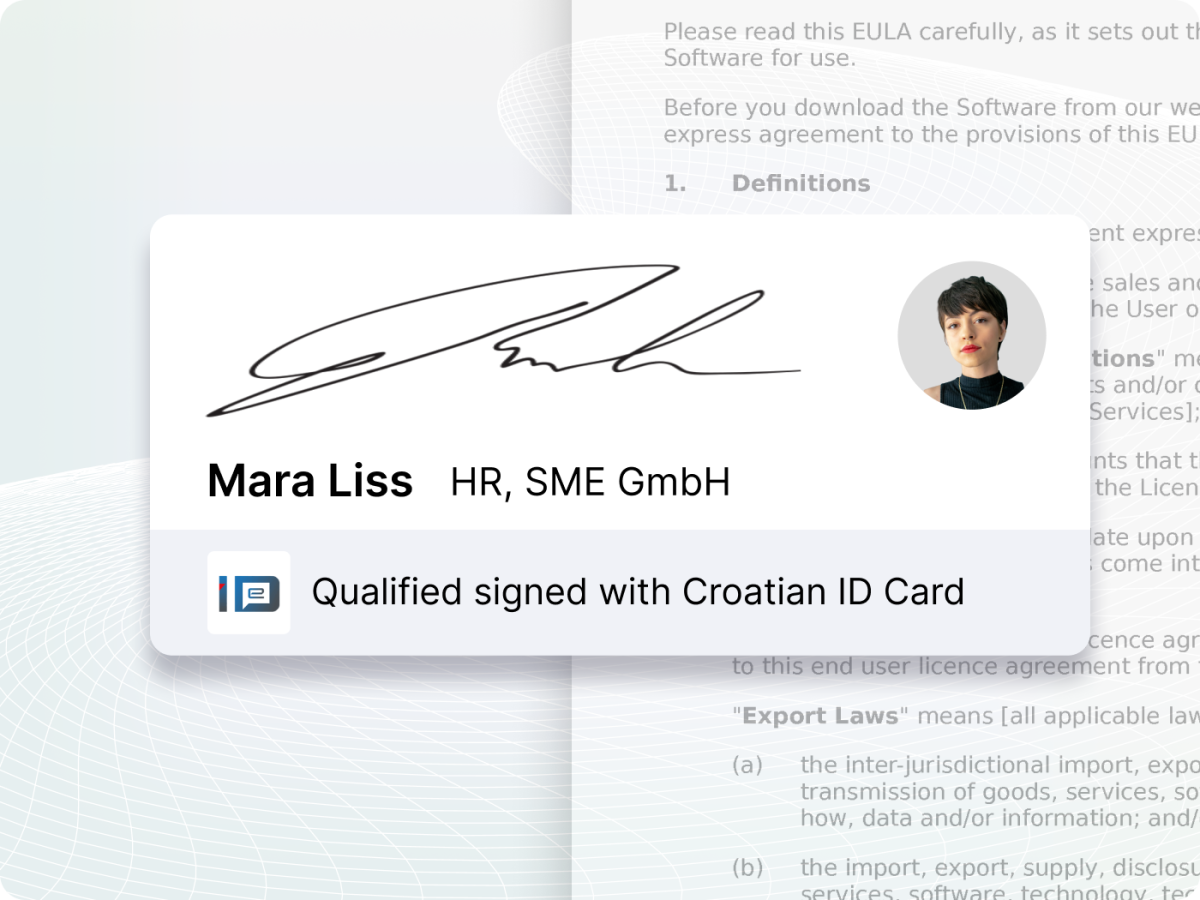 Digital Signature - EID Card Croatia