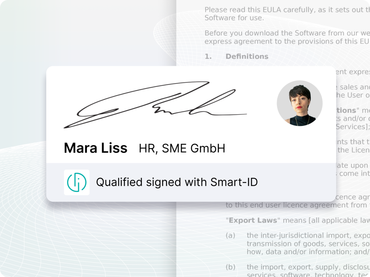 Digitalni podpis - Smart ID Baltske države